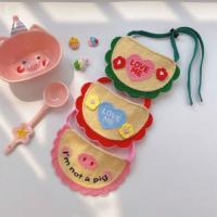 China New Cute Cartoon Embroidery Cloth Pet Bibs Knitting Bandana Washable Elastic Laces Creative Comfortable Christmas Fashion Dog for sale