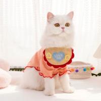 China New Cute Cartoon Embroidery Cloth Pet Bibs Knitting Bandana Washable Elastic Laces Creative Comfortable Christmas Fashion Dog for sale