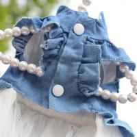 China Dog Dress for Small Dogs Clothes Denim Wedding Dresses for Chihuahua Pet Princess Puppy Jeans Skirts for Pomeranian Spitz for sale