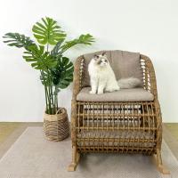 China Pet Friendly Woven Chairs Cat Beds Dog Beds Home Casual Storage Furniture Pet Shared Furniture for sale