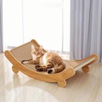 China Luxurious Wooden Cat Tree Sisal Sleeping Bed Multifunctional Kitten Grinding Toys Detachable Wear-Resistant Halloween for sale