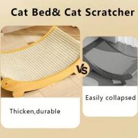 China Luxurious Wooden Cat Tree Sisal Sleeping Bed Multifunctional Kitten Grinding Toys Detachable Wear-Resistant Halloween for sale