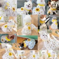 China Cute Pineapple Style Dog Swimming Bikini Solid Pet Dog Clothes for Spring/Summer Designed Cat Dog Clothes Christmas Easter for sale