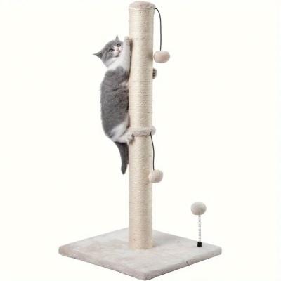 China 34-inch Luxury Halloween Cat Scratching Tree Sisal Eco-Friendly Durable Indoor/Outdoor Hanging Ball for Adult Cats for sale