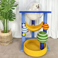 China Wholesale Pet Supplies Cat Climbing Tree With Cat Trees House Scractcher Tower for Kitten Playing Cat Toy for sale