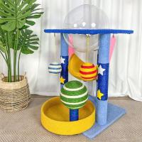 China Wholesale Pet Supplies Cat Climbing Tree With Cat Trees House Scractcher Tower for Kitten Playing Cat Toy for sale