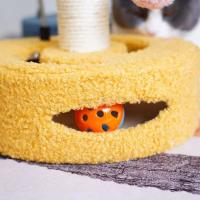 China New Fashion Small Cat Climbing Frame Sisal Cat Scratcher Pet Toy Fun Play Feature Sustainable Carton Packaging Christmas Toy for sale