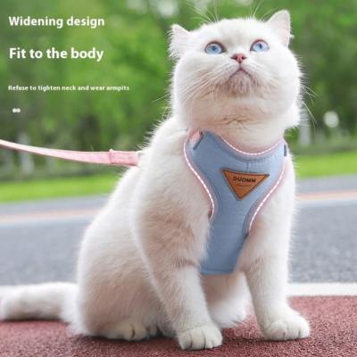 China Comfortable No-Pull Design Escape Proof Cat Harness Adjustable Soft Vest for Outdoor Pet Walking for Halloween and Christmas for sale