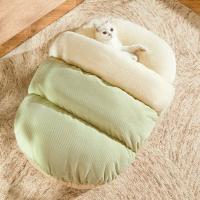 China Winter Warm Modern Pet Cat Bed Soft Plush Portable Collapsible Removable Washable Enclosed Kitten House Sleeping Bed for sale