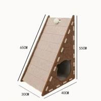 China Modern Style Large Plastic Cat Tunnel Bed 2 Holes Breathable Portable Pet Nest Indoor Cats Office Hideout Bedroom Living Room for sale