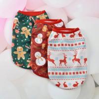 China Christmas Dog Vest   Cute Cartoon Pet Clothes for Small Dogs & Cats (Poodle, Teddy, Puppy, Kitty)  Spring  Summer Outfit for sale