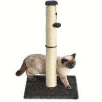 China Two Section Vertical Sisal Material Luxury Eco-Friendly Durable Cat Climbing Frame Tree Modern Stable Design Cat Scratching Post for sale