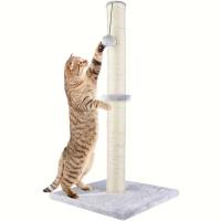 China Two Section Vertical Sisal Material Luxury Eco-Friendly Durable Cat Climbing Frame Tree Modern Stable Design Cat Scratching Post for sale