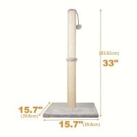 China Two Section Vertical Sisal Material Luxury Eco-Friendly Durable Cat Climbing Frame Tree Modern Stable Design Cat Scratching Post for sale