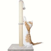 China Two Section Vertical Sisal Material Luxury Eco-Friendly Durable Cat Climbing Frame Tree Modern Stable Design Cat Scratching Post for sale