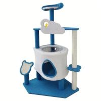 China Modern Large Cat Tree with Sisal Scratching Column Fat Nest & Villa Jumping Platform Integrated Cat Scratcher for sale