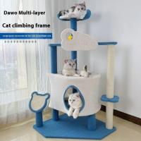 China Modern Large Cat Tree with Sisal Scratching Column Fat Nest & Villa Jumping Platform Integrated Cat Scratcher for sale