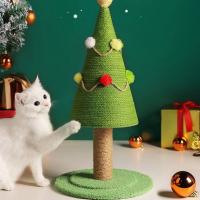 China Luxury Cat Climbing Frame Halloween Tree Natural Sisal Durable Eco-Friendly Large Wear Resistant Scratch Post for sale