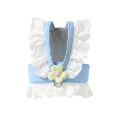 China JK Small Flower Adjustable Anti-Slip Retractable Cloth Leash for Dogs-Creative Comfortable Cute Funny Traction Rope Birthday for sale