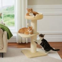China Super Thick Luxury Modern Sisal Cat Tree Tower 50cm Tall Outdoor Bed Large Cat Scratcher Flower Bed Durable Eco-Friendly 15kg for sale