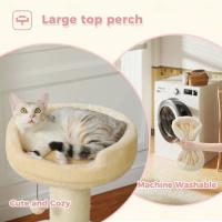 China Super Thick Luxury Modern Sisal Cat Tree Tower 50cm Tall Outdoor Bed Large Cat Scratcher Flower Bed Durable Eco-Friendly 15kg for sale