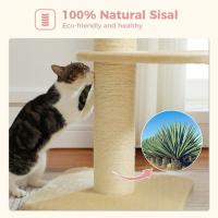 China Super Thick Luxury Modern Sisal Cat Tree Tower 50cm Tall Outdoor Bed Large Cat Scratcher Flower Bed Durable Eco-Friendly 15kg for sale