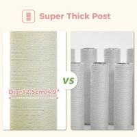 China Super Thick Luxury Modern Sisal Cat Tree Tower 50cm Tall Outdoor Bed Large Cat Scratcher Flower Bed Durable Eco-Friendly 15kg for sale