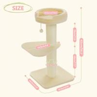 China Super Thick Luxury Modern Sisal Cat Tree Tower 50cm Tall Outdoor Bed Large Cat Scratcher Flower Bed Durable Eco-Friendly 15kg for sale