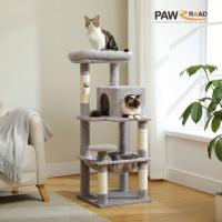 China Multi-Level Cat Tree for Indoor, Large Cat Tower with Sisal Scratching Post, Large Condo, Cat Scratcher, Cat Toys, 6 Colors for sale