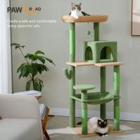 China Luxury Durable Eco-Friendly Multilevel Cat Tree for Indoor Cats Large Wood Scratching Post Condo Toys 6 Halloween Colors Carton for sale