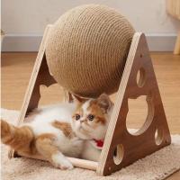 China Cat Wheel Bed with Shelves Exercise Climbing Frame Pet Sofa Protector Furniture Scratch Ball Carton Packed for sale
