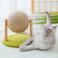 China Luxury Sisal Cat Scratching Tree Wheel Bed Shelves Exercise Climbing Frame Pet Sofa Protector Furniture Durable PE Bag Packaging for sale
