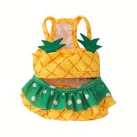China Spring/Summer Cat Cute Sling Pineapple Style Swimwear Sling Dog Swimming Bikini Pet Dog Clothes Dog Clothes Designer for sale