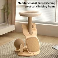 China Premium Luxury Solid Wood Cat Scratching Condo Metal Climbing Frame for Halloween & Christmas Decorations for sale