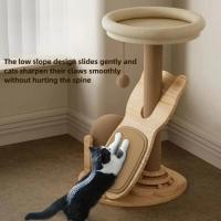 China Premium Luxury Solid Wood Cat Scratching Condo Metal Climbing Frame for Halloween & Christmas Decorations for sale