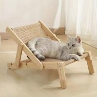 China Sisal Cat Scratcher Bed Large Indoor Cats Hammock with Jute Scratch Post Halloween Cat Chair Toy Packed in Carton for sale