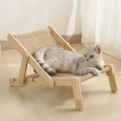 China Sisal Cat Scratcher Bed Large Indoor Cats Hammock with Jute Scratch Post Halloween Cat Chair Toy Packed in Carton for sale