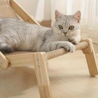 China Sisal Cat Scratcher Bed Large Indoor Cats Hammock with Jute Scratch Post Halloween Cat Chair Toy Packed in Carton for sale