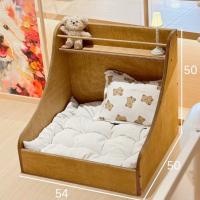 China Solid Wood Modern Danish Design Eco-Friendly Travel Cat Bed Durable Collapsible Waterproof Kennel for Small Cats Maltese for sale