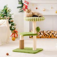 China Small Wood Cat Tree Tower with Scratching Post Indoor Cat Trees for Large Adults Cute Removable Cat Perch for sale
