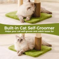 China Small Wood Cat Tree Tower with Scratching Post Indoor Cat Trees for Large Adults Cute Removable Cat Perch for sale
