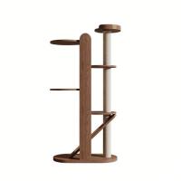 China Luxury Plush Cat Climbing Frame Eco-Friendly 4-Level Compact Design Space-Saving for Small Apartments Carton Packed for sale
