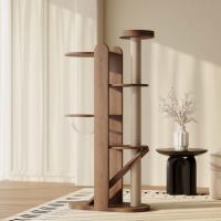 China Luxury Plush Cat Climbing Frame Eco-Friendly 4-Level Compact Design Space-Saving for Small Apartments Carton Packed for sale