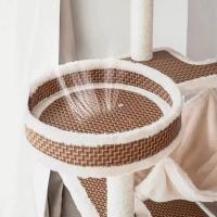 China Hot Sale Modern & Cute Cat Scratcher Tower Large Sisal Wood Furniture with Pet House & Rope Toys for Cats for sale