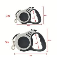 China 3M 5M Automatic Retractable Nylon Puppy Traction Rope Strong Dog Leash Lead for Small Medium Dogs Cats Plastic for Halloween for sale
