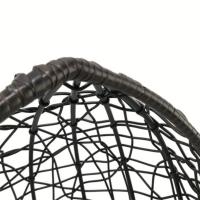 China High Quality PE Rattan Handmade Wicker Cat Cave Bed with Solid Pattern Eco-Friendly Washable Cushion for sale