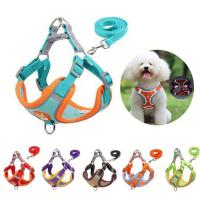 China Reflective & Breathable Dog Harness Leash Set - Adjustable Flannel Chest Harness for Small Dogs (Teddy/Chihuahua) | Pet Supplies for sale