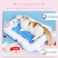 China Cooling Pet Mat for Summer - Gel Ice Pad with PVC Cover & PP Cotton  Orthopedic Cat Dog Bed Cervical Support, Wat for sale