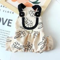 China 100% Cotton Pet Dog Jumpsuits Comfortable Rabbit Print Puppy Skirt Dog Clothes for Cats for Summer Winter for Easter Holidays for sale