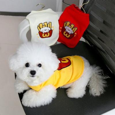 China Cute Cartoon Animal Pattern Polyester Vest for Small Dogs Cats Universal Coat for Bichon Teddy for Spring Halloween Birthday for sale